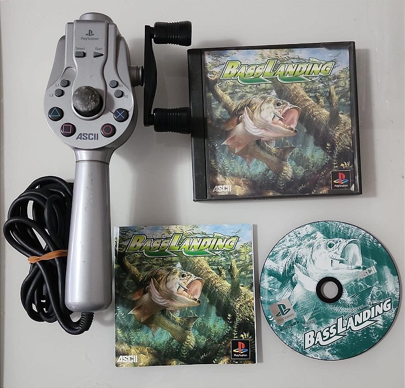 FISHING ROD CONTROLLER BASS LANDING - PS1 ( USADO ) - Rodrigo Games