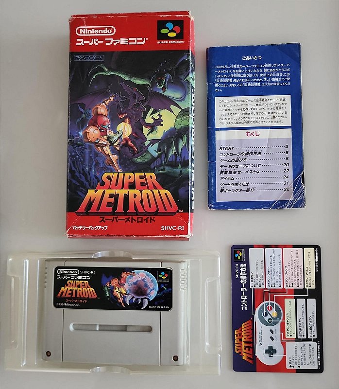 Super Metroid CIB - Super Famicom ( USADO ) - Rodrigo Games