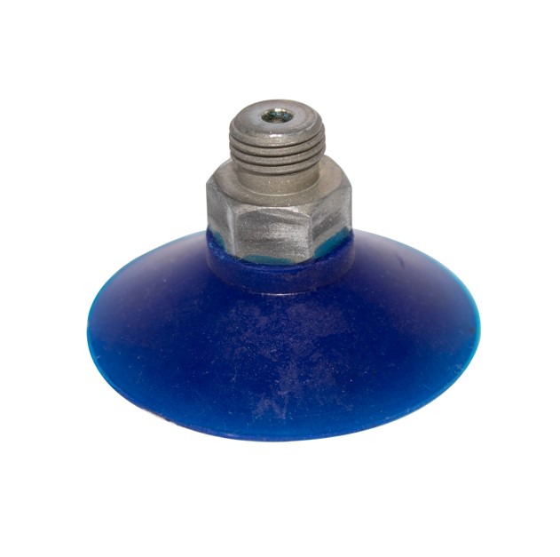 Ventosa plana em silicone 30mm ROSCA 1/8 - Vortex Automação Pneumática