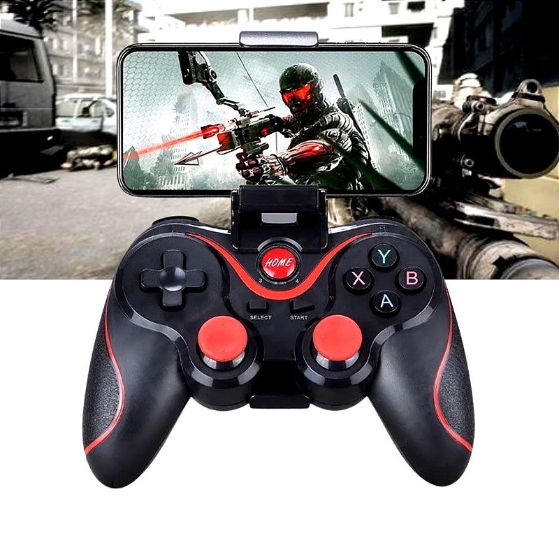 Controle Joystick Gamepad X3 Bluetooth Celular Pc Wireless - Racer X ...