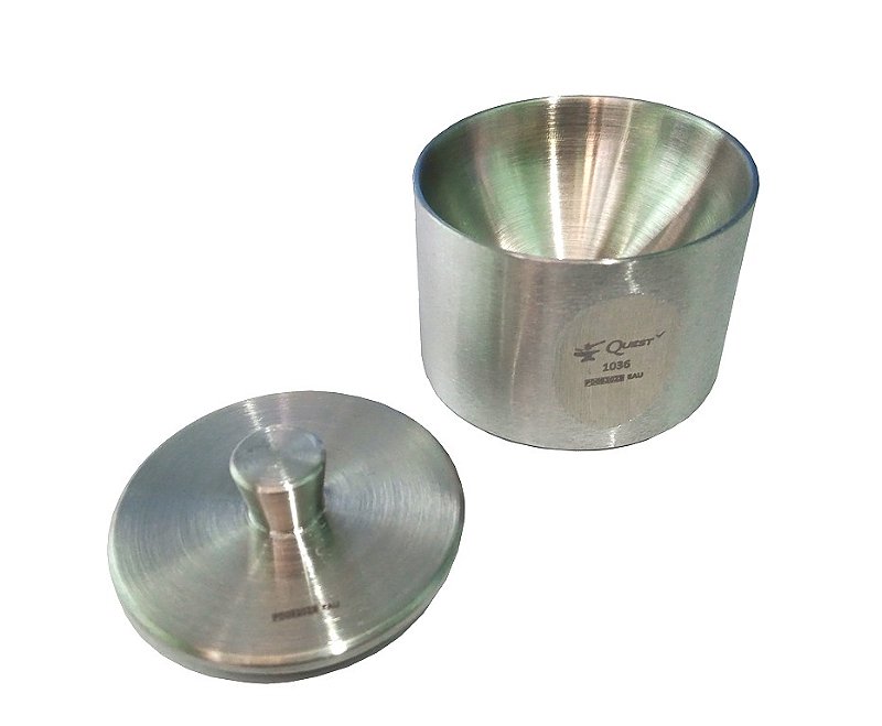 Pote Dappen Inox com tampa Extra grande - DesignOral