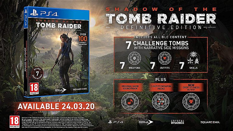 Shadow of Tomb the Raider: Definitive Edition - PS4 - BLUEWAVES GAMES
