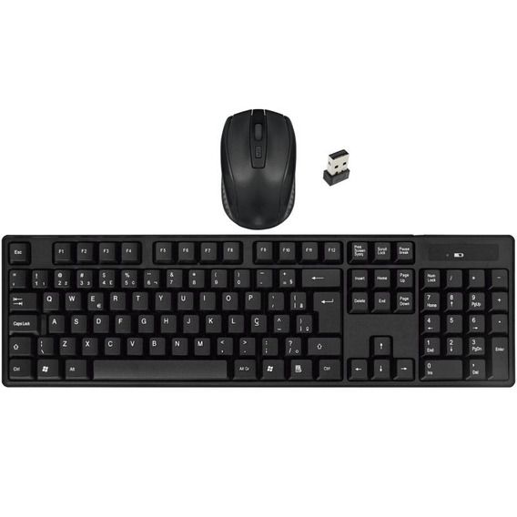 Kit Mouse E Teclado Sem Fio Weibo wb80 Wireless 2 4ghz - GS Store