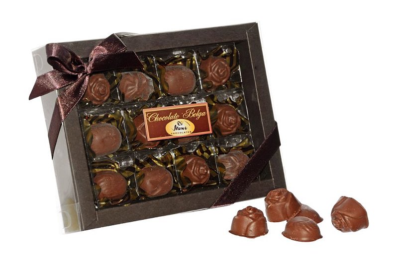 Bombons de Chocolate Belga com Amêndoas - DI MONE CHOCOLATES