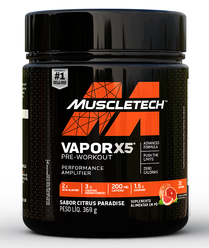 VAPOR X5 369 GRAMAS (CITRUS PARADISE) - MUSCLETECH - C&B NUTRITION
