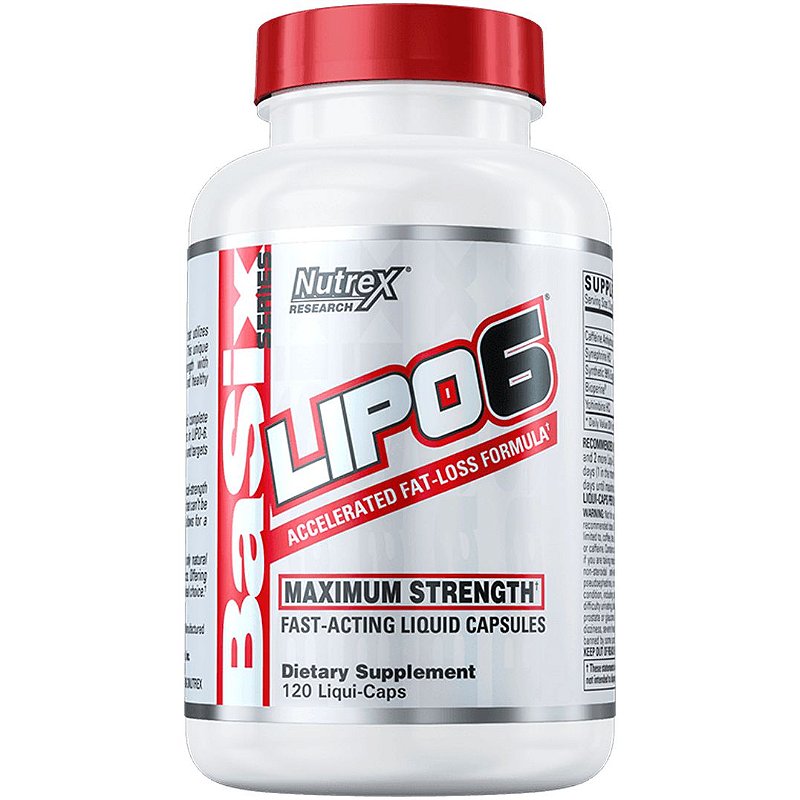 LIPO 6 WHITE 120 CAPS - NUTREX RESEARCH - C&B NUTRITION