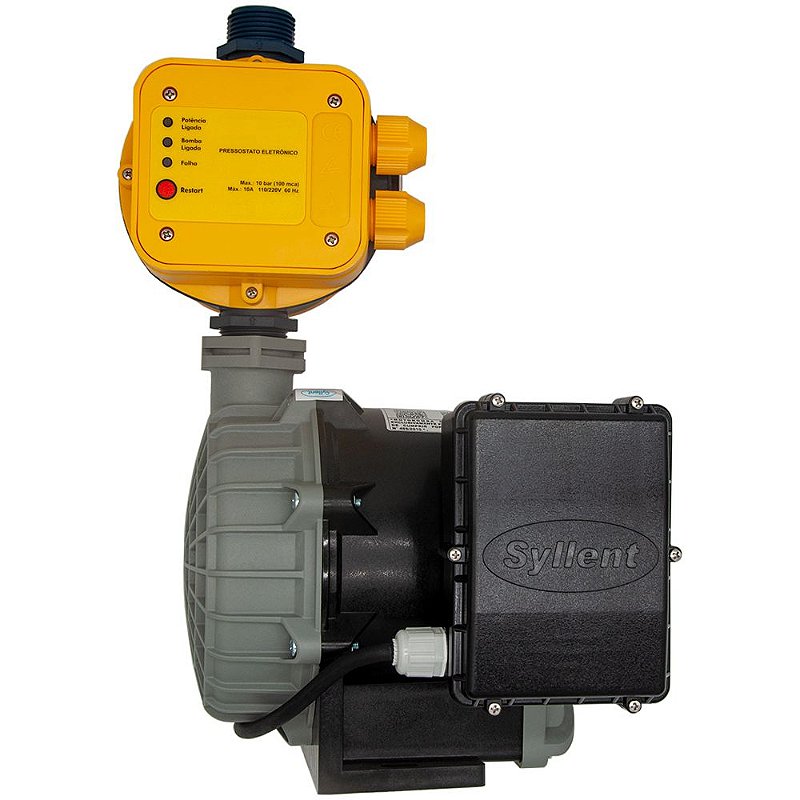 Bomba Pressurizadora Syllent Impulse 1 CV (750W) 220V + Pressostato ...