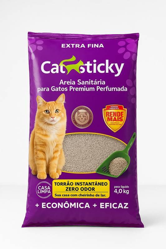 Areia Cat Sticky Extra Fina Perfumada - Masterpet