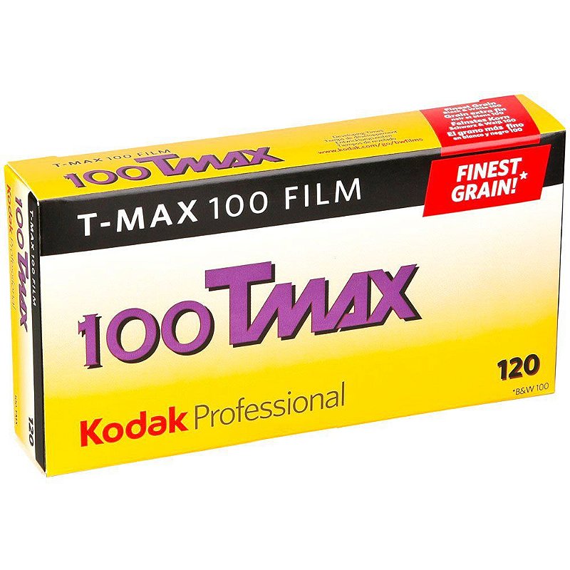 Filme Kodak Professional T-Max 100 – 120 – Preto e Branco – Caixa c/ 5 ...