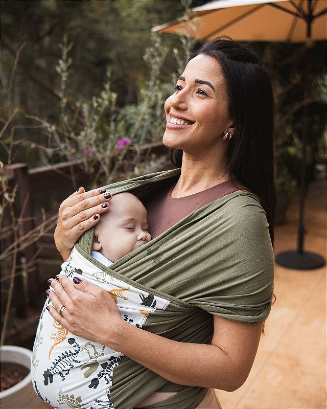 Wrap Sling Clássico - DINOSSAUROS Sling para Recém-Nascidos CANGURU ...