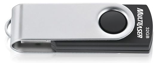 PEN DRIVE 32GB *** MULTILASER TWIST *** - Papelaria Classic Distribuidora