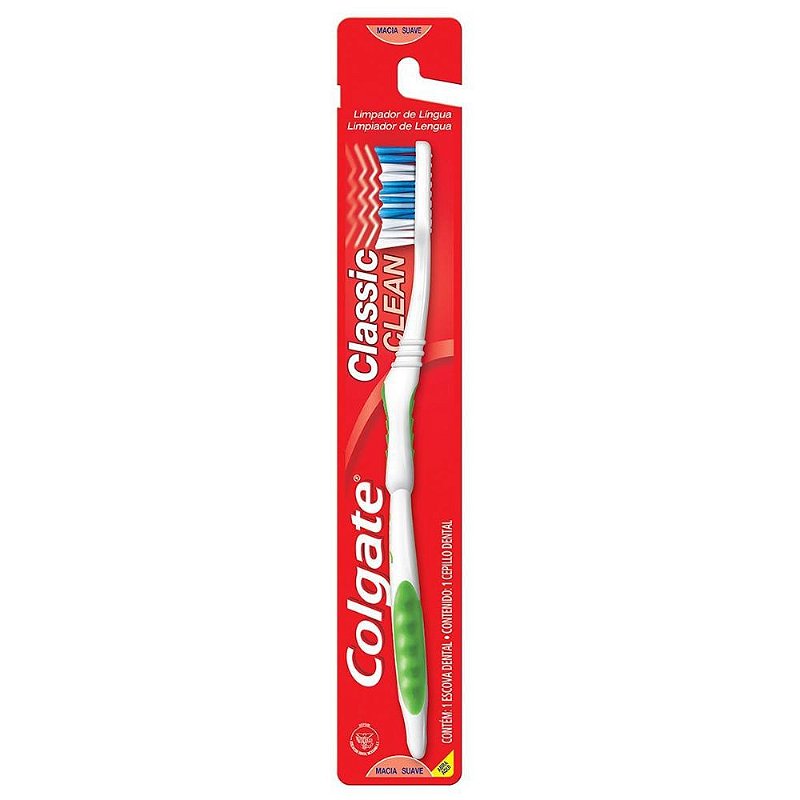 Colgate Escova Dental Classic Clean Suave/Macia - Perfumaria Carol