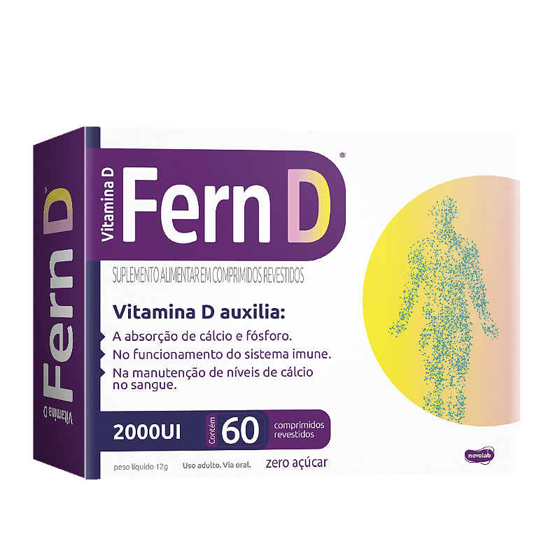 Fern D3 2000UI com 60 Cápsulas - Ozonsaúde - Produtos Naturais