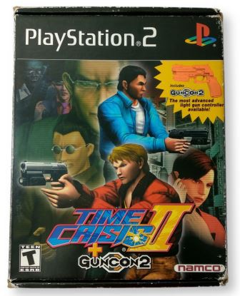 Jogo Time Crisis II + Guncon 2 Original - PS2 - Sebo dos Games - Games ...