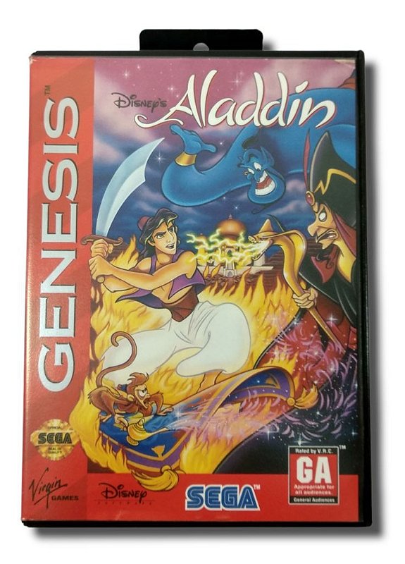 Jogo Aladdin Original - Mega Drive - Sebo dos Games - Games Antigos e ...