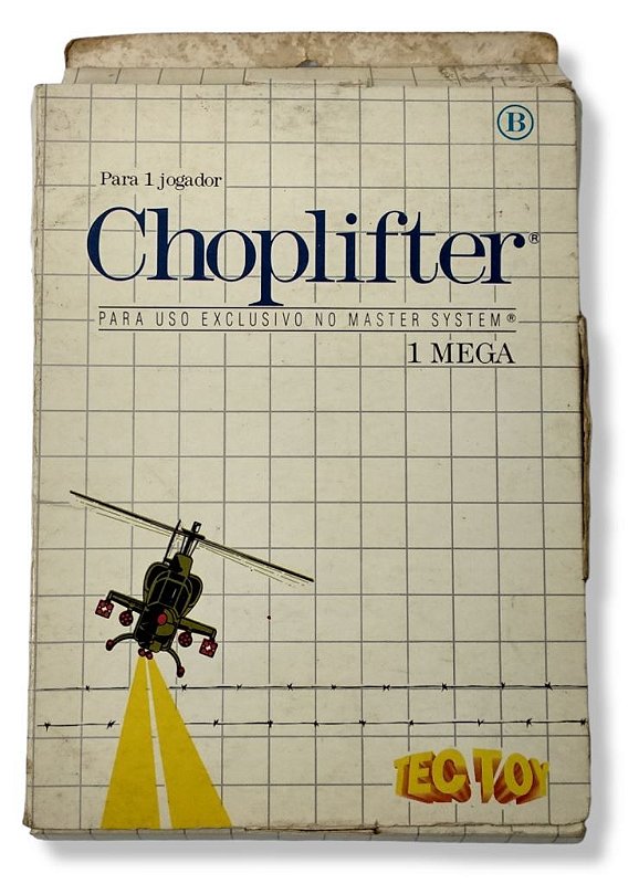 Jogo Choplifter - Master System - Sebo dos Games - Games Antigos e Usados dos Atari ao PS...