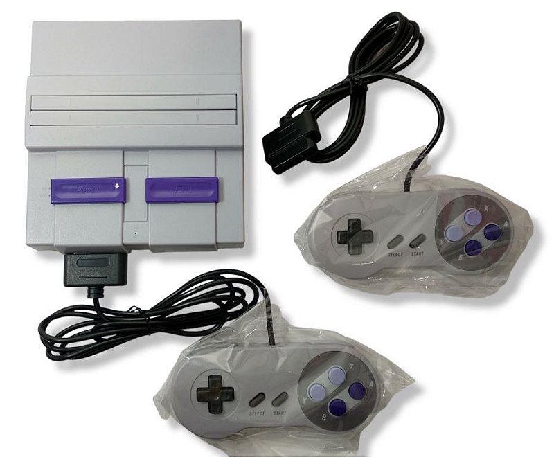 Console 16 Bit Mini (2 controles + 2 Cartuchos) - Sebo dos Games ...