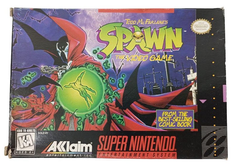 Jogo Spawn Original - SNES - Sebo dos Games - Games Antigos e Usados dos Atari ao PS...