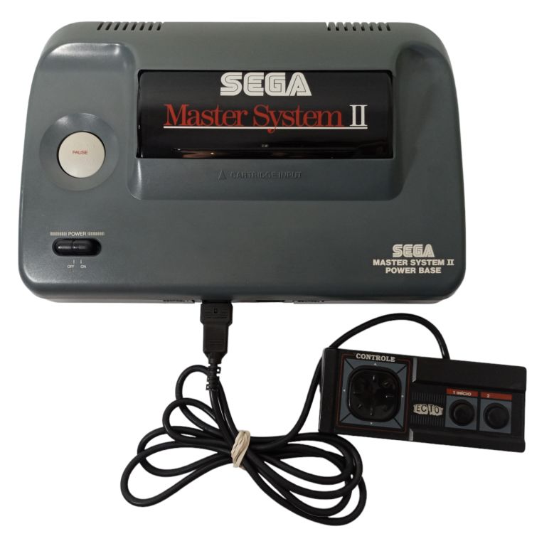 Console Master System II Power Base SEGA (com entrada AV) - Sebo dos Games - Games Antigos e ...