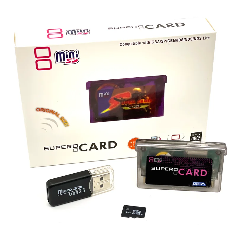 Super Card 2GB (flashcard) - GBA - Sebo dos Games - Games Antigos e ...