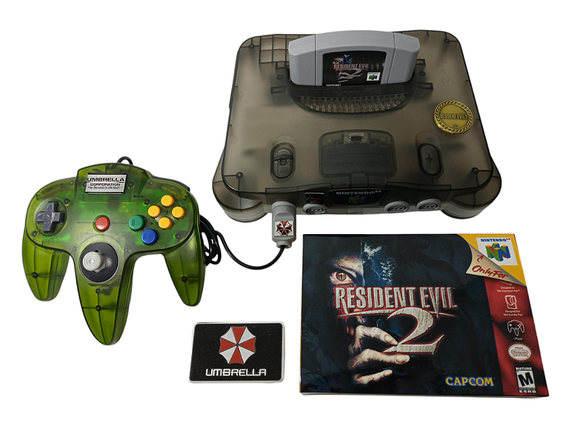 Console Nintendo 64 Custom Resident Evil 2 - N64 - Sebo dos Games ...
