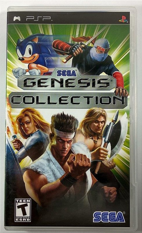 Sega Genesis Collection Original - PSP - Sebo dos Games - Games Antigos ...