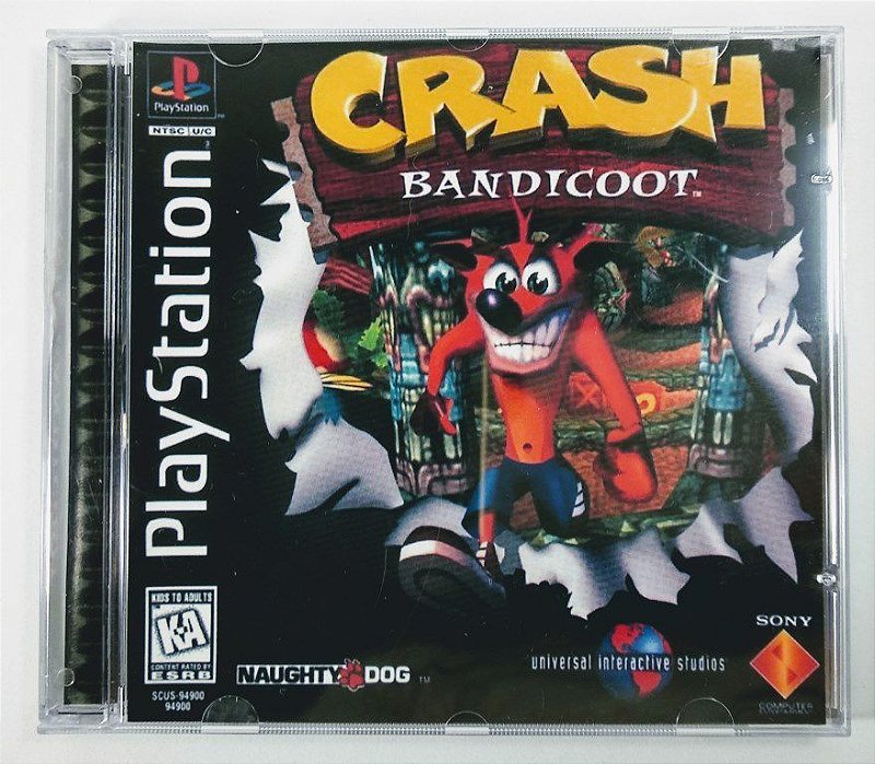 Crash Bandicoot [REPLICA] - PS1 ONE - Sebo dos Games - Games Antigos e ...