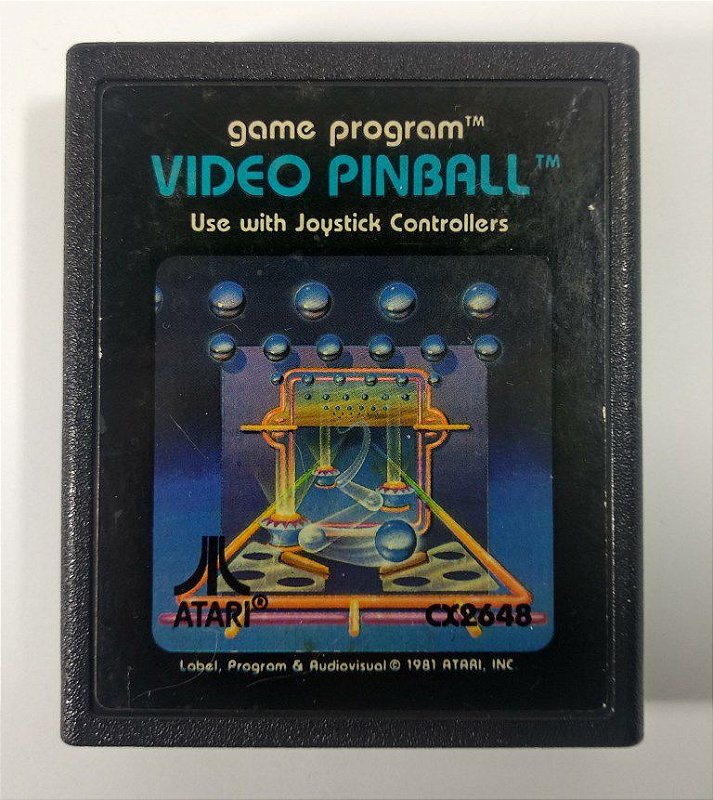 Video Pinball Original - Atari - Sebo dos Games - Games Antigos e ...