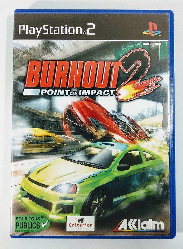 Burnout 2 Original [EUROPEU] - PS2 - Sebo dos Games - Games Antigos e ...