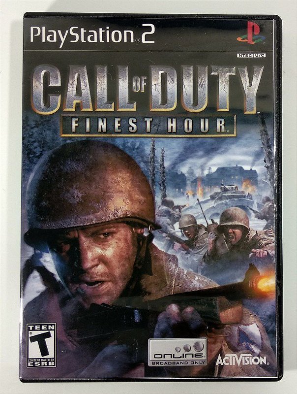 Call of Duty Finest Hour - PS2 - Sebo dos Games - Games Antigos e ...