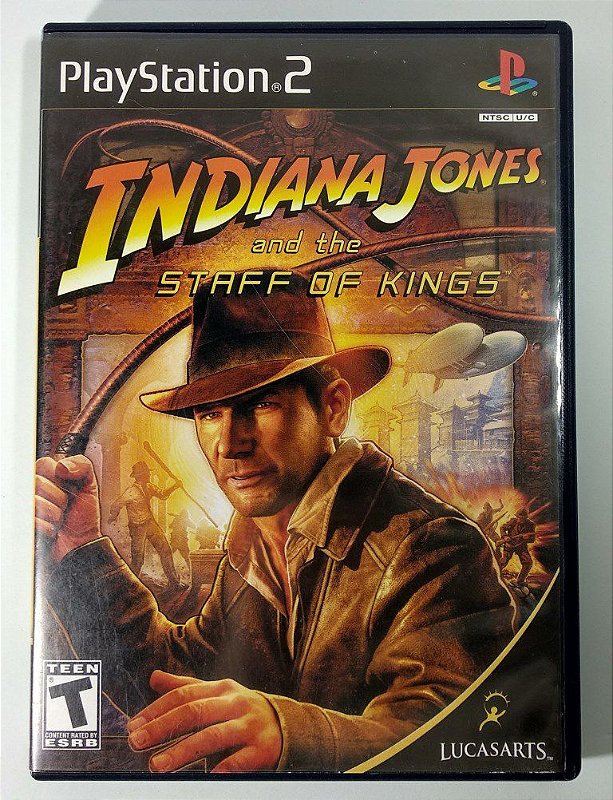 Indiana Jones Staff of Kings Original - PS2 - Sebo dos Games - Games ...