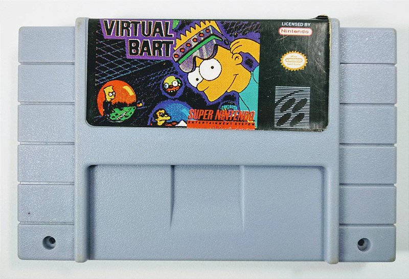 Virtual Bart - SNES - Sebo dos Games - Games Antigos e Usados dos Atari ...