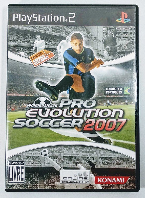 Winning Eleven Pro Evolution Soccer 2007 Original - PS2 - Sebo dos ...