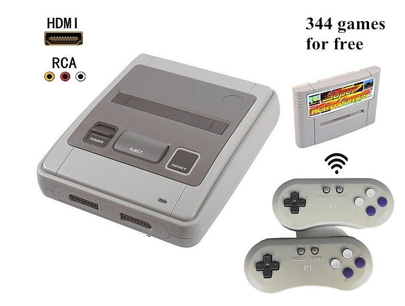 Console SFC GAME HDMI (Sistema SNES com 2 controle s/fio) - Sebo dos Games - Games Antigos e ...