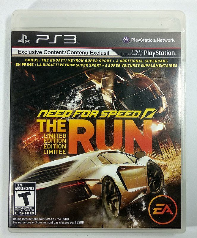 Jogo Need for Speed The Run Limited Edition - PS3 - Sebo dos Games ...