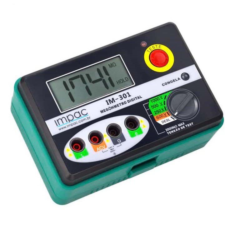 Megômetro Digital 1000V IM-301 Impac - Impac Loja Virtual ...
