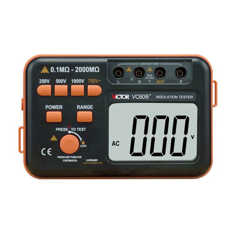 Megômetro Digital CAT III 1000V 2000Mohm Victor Vc60b+ - Impac Loja ...