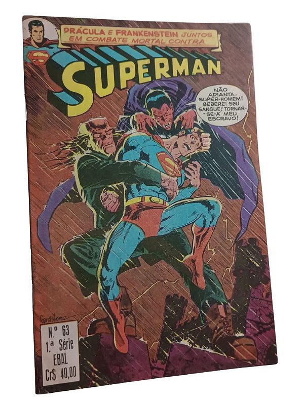 SUPERMAN nº 63 - 1ª SÉRIE ( FORMATINHO COLORIDO ) - EBAL ano 1981 ...