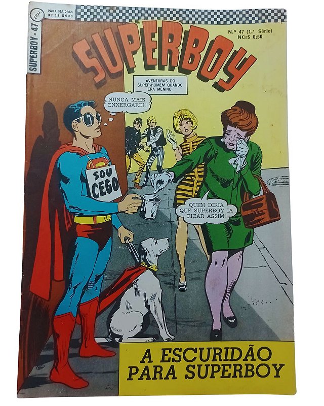 SUPERBOY nº 47 - 1ª série Editora Ebal - ano 1970 - heroishq-gibis