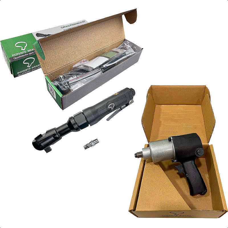 Kit Ferramentas Chave Impacto 79kg e Catraca Pneumática 1/2 - Loja das ...
