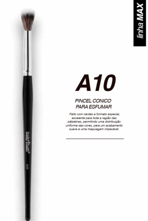 Pincel Cônico para Esfumar A10 - Macrilan - Manu Beauty Store