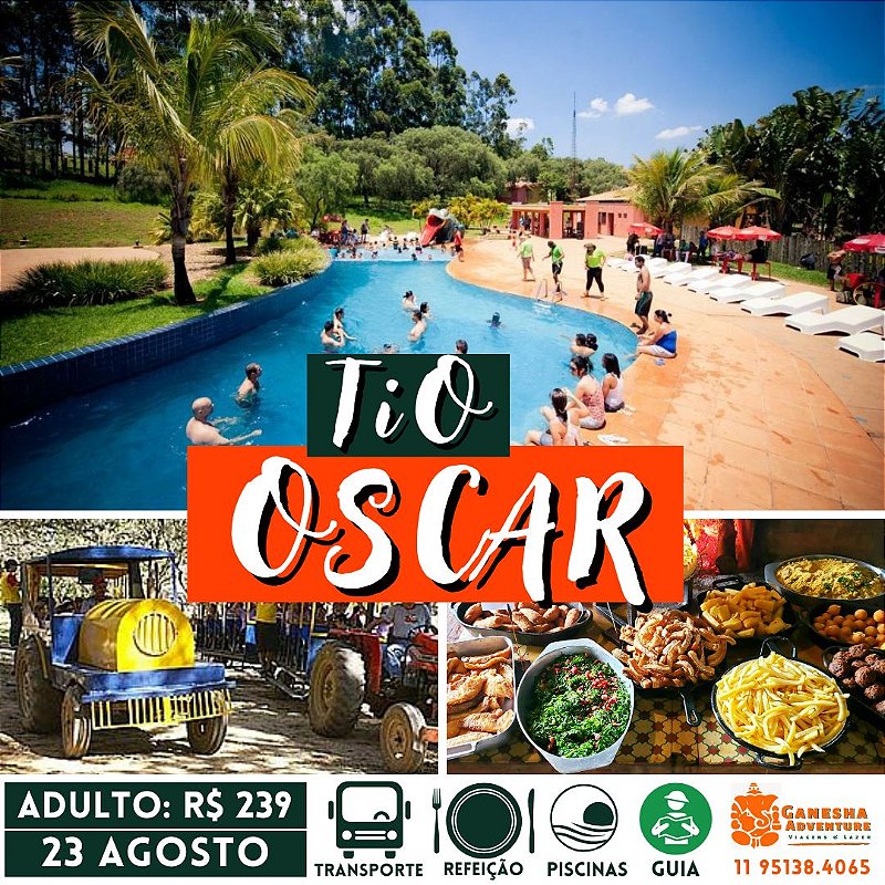 ZZH5 - Day Use 23/Ago - Fazenda Tio Oscar - SP - Agência de Viagens ...