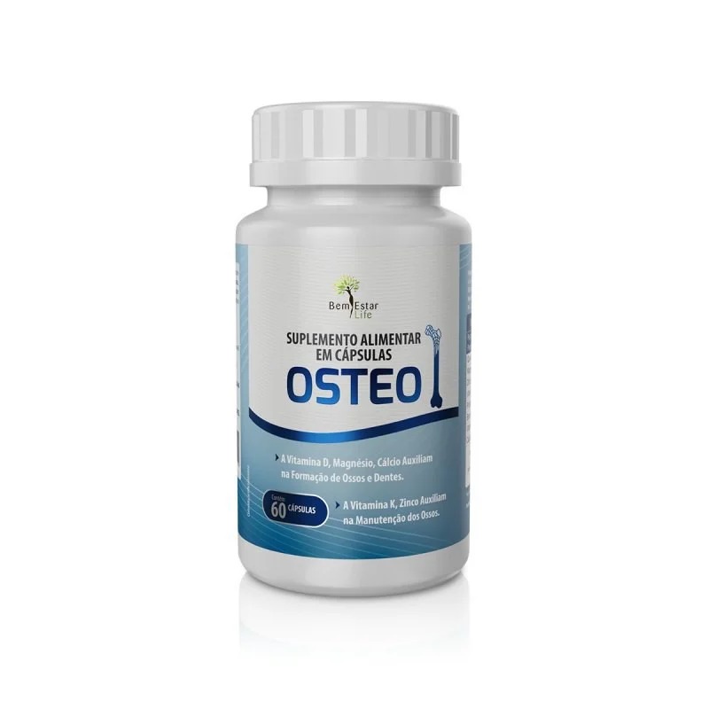 Osteo 60 Cápsulas - Classe Bem Estar - Vitaminas e Suplementos, pele ...