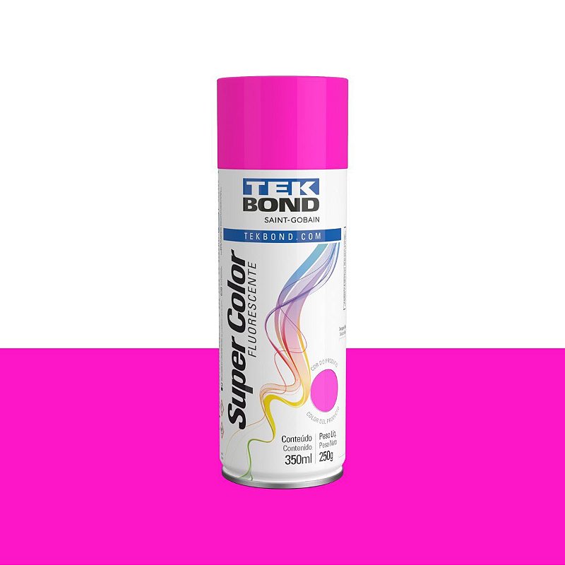 Tinta Spray Fluorescente Rosa 350ml Tekbond - Guemat | Ferramentas, Lar ...
