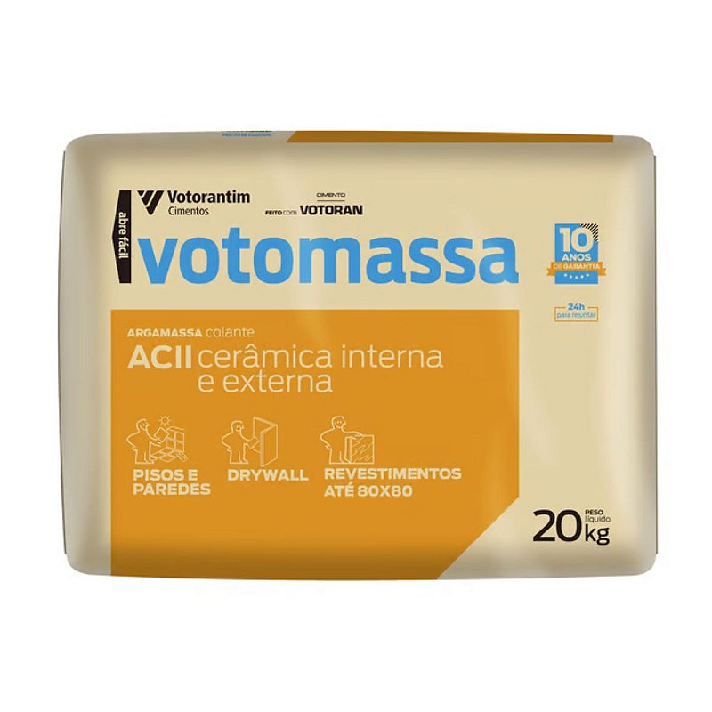 Argamassa Votomassa AC2 Externa 20KG Votoran | Guemat - Guemat ...