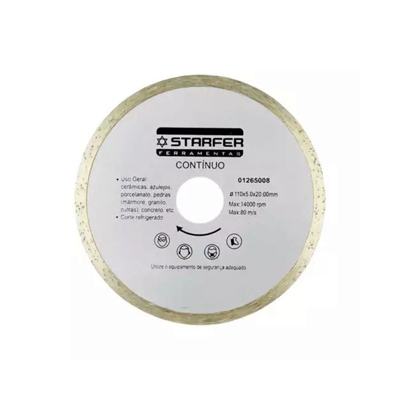 Disco Diamantado Contínuo Starfer - Guemat | Ferramentas, Lar e Construção