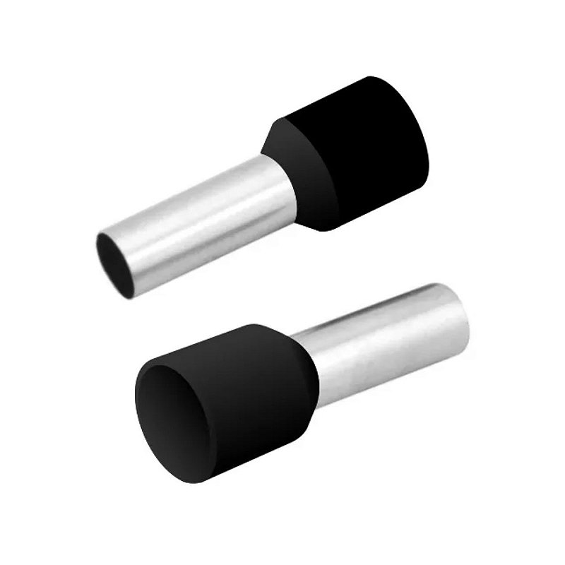 Terminal Pre Isolado Tubular Ilhos 1,50mm Preto Tcm - Guemat ...