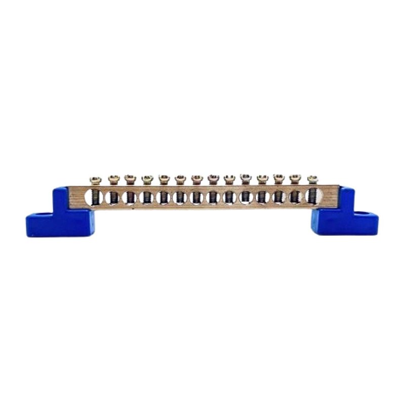 Barramento Neutro Azul TCM-BAR-14F-10+2F-16-AZ TCM - Guemat ...