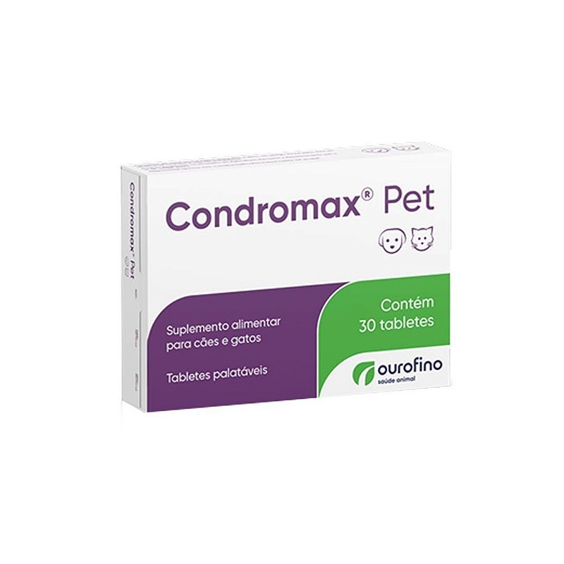 Suplemento para Cães e Gatos Condromax Pet 30 tabletes - MEDVET CAT & DOG