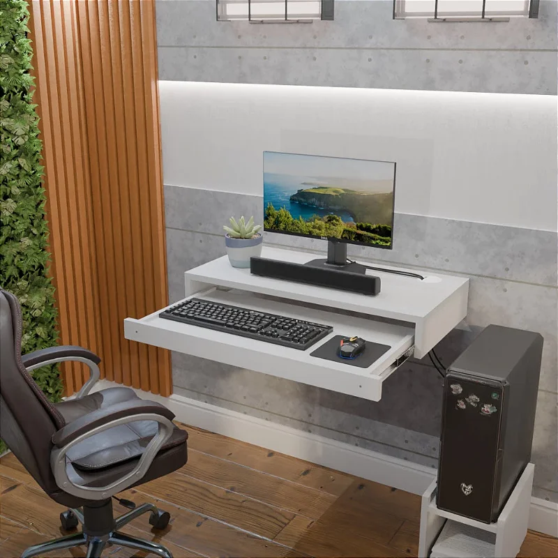 Suporte Suspenso de Parede para Monitor, Computador ou Notebook, com ...